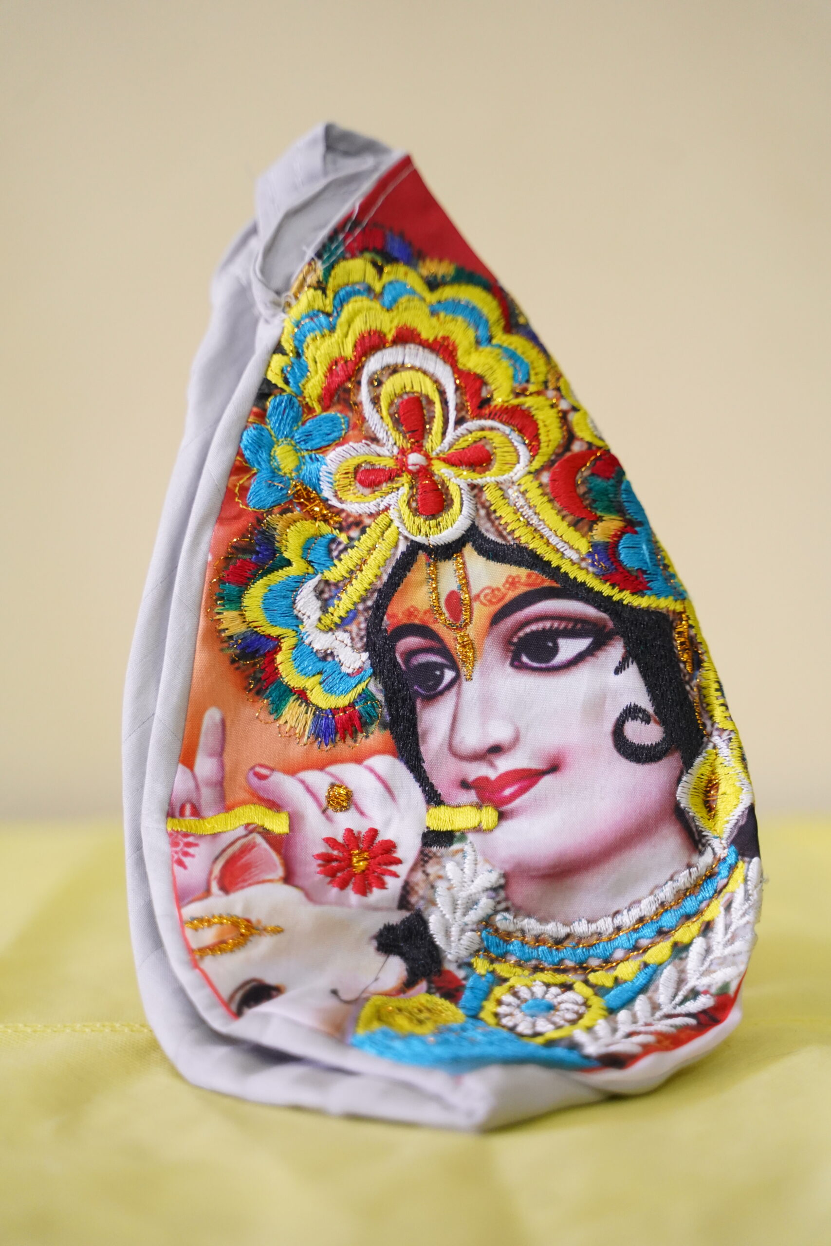 Krishna Bead Bag - Digital Print & Embroidery – Iskcon Kart